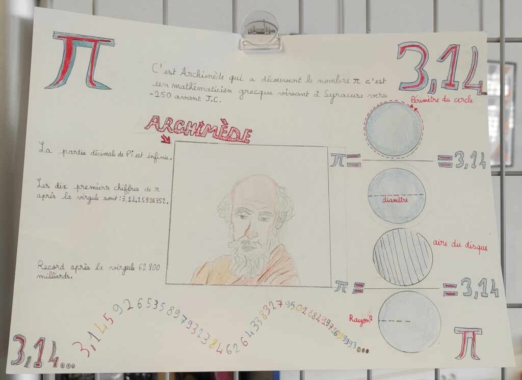 Exposition : Le nombre π - Ensemble Scolaire Sainte-Thècle